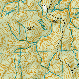 Taurawharona Hut, Bay of Plenty - NZ Topo Map