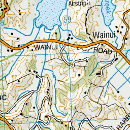 Wainui, Bay of Plenty - NZ Topo Map