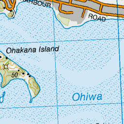 Ohiwa Harbour, Bay of Plenty - NZ Topo Map