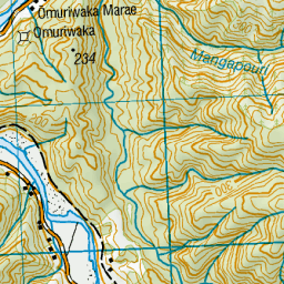 Omuriwaka Marae, Bay of Plenty - NZ Topo Map