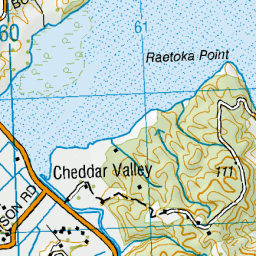 Cheddar Valley, Bay of Plenty - NZ Topo Map