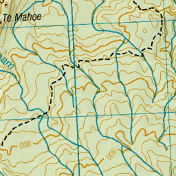 Te Mahoe, Bay of Plenty - NZ Topo Map