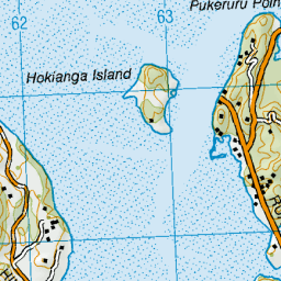 Hokianga Island, Bay of Plenty - NZ Topo Map