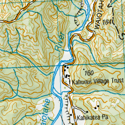 Kahunui Village Trust, Bay of Plenty - NZ Topo Map