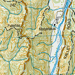 Waiotahi River, Bay of Plenty - NZ Topo Map