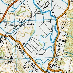 Waiotahi Marae, Bay of Plenty - NZ Topo Map