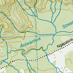Aniwaniwa Stream, Hawke's Bay - NZ Topo Map