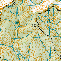 Tutaekuri River, Hawke's Bay - NZ Topo Map