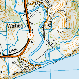 Waihua, Hawke's Bay - NZ Topo Map