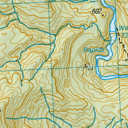 Waitangi Falls, Gisborne - NZ Topo Map