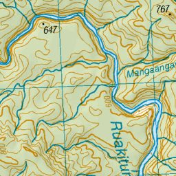 Ruakituri River, Gisborne - NZ Topo Map