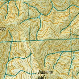 Waitangi, Bay of Plenty - NZ Topo Map