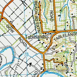 Tablelands, Bay of Plenty - NZ Topo Map