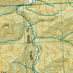 Te Waiti Stream, Bay of Plenty - NZ Topo Map