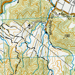 Waiaua River, Bay of Plenty - NZ Topo Map