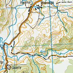 Mahunga, Gisborne - NZ Topo Map