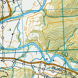 Ruakituri River, Hawke's Bay - NZ Topo Map