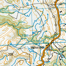 Mahurangi, Hawke's Bay - NZ Topo Map