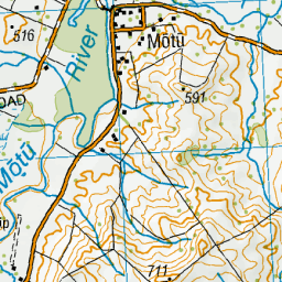 Motu, Gisborne - NZ Topo Map