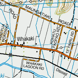 Whakaki, Hawke's Bay - NZ Topo Map