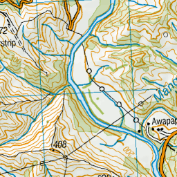 Hangaroa, Gisborne - NZ Topo Map