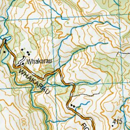 Whakarau, Gisborne - NZ Topo Map