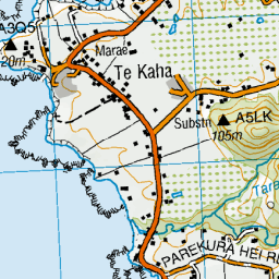 Te Kaha, Bay of Plenty - NZ Topo Map