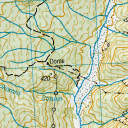 Dome, Gisborne - NZ Topo Map