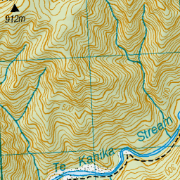 Te Kahika Stream, Bay of Plenty - NZ Topo Map