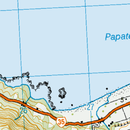 Papatea Bay, Bay of Plenty - NZ Topo Map