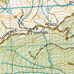Arowhana, Gisborne - NZ Topo Map