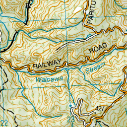 Waipawa Stream, Gisborne - NZ Topo Map