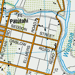 Patutahi, Gisborne - NZ Topo Map