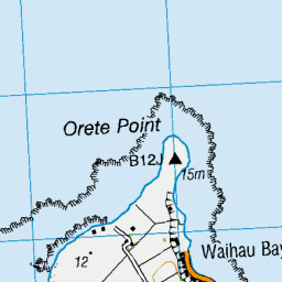 Waihau Bay, Bay of Plenty - NZ Topo Map