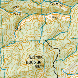 Tutamoe, Gisborne - NZ Topo Map