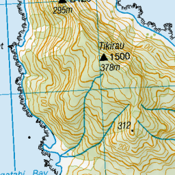 Tikirau, Bay of Plenty - NZ Topo Map