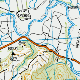 Waipa, Bay of Plenty - NZ Topo Map