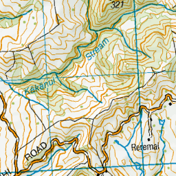 Kakanui Stream, Gisborne - NZ Topo Map