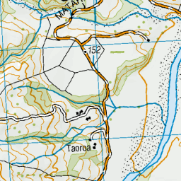 Taoroa, Gisborne - NZ Topo Map