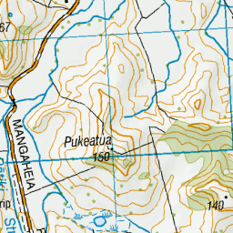 Pukeatua, Gisborne - NZ Topo Map