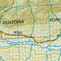 RUATORIA FOREST, Gisborne - NZ Topo Map
