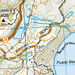Maunupohatu Stream, Gisborne - NZ Topo Map