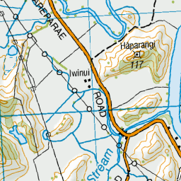 Iwinui, Gisborne - NZ Topo Map