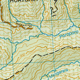 RUATORIA FOREST, Gisborne - NZ Topo Map