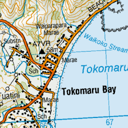 Tokomaru Bay, Gisborne - NZ Topo Map