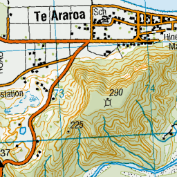 Hinerupe Marae, Gisborne - NZ Topo Map