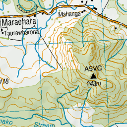 Mahanga, Gisborne - NZ Topo Map